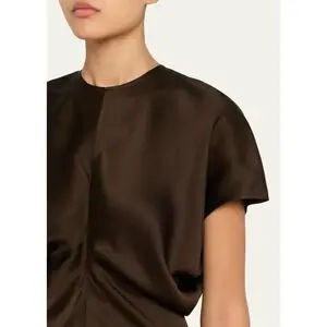 TOTEME Slouch Waist Satin Maxi Dress
