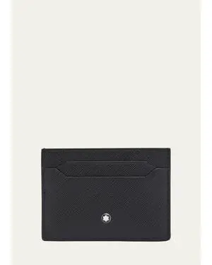 MONTBLANC Saffiano Leather Sartorial Card Holder - Black