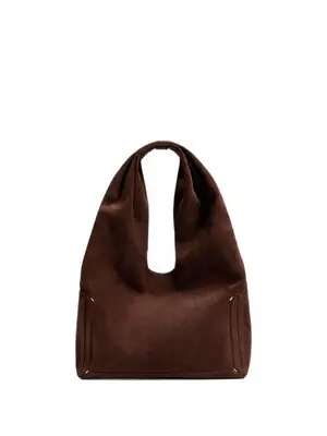 MAISON MARGIELA Box Bag Suede Leather Shoulder Bag - Brown