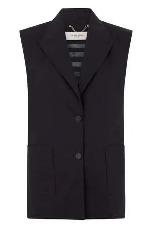 GOLDEN GOOSE Cotton Slim-fit Lapel Waistcoat