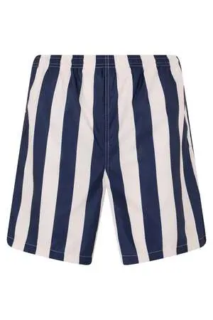 AMI Paris Striped Mini Swim Shorts - Blue