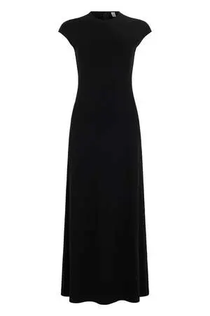 TOTEME Long Dress With Short Sleeves