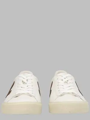 VEJA Leather Sneakers With Wild Country Detail - White