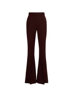Sportmax High-waist Flared Trousers - Violet