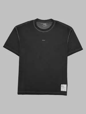 Satisfy Sculpted Minimal Logo T-shirt For - Black