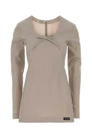 Miu Miu Stretch Poplin Mini Dress