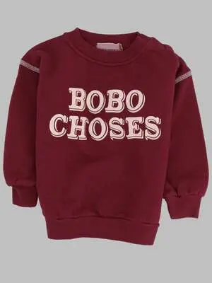 BOBO CHOSES Mini Embossed Cotton Sweatshirt For Baby