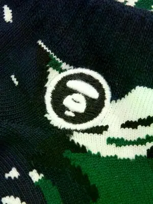 AAPE BY *A BATHING APE Moonface Camo-print Socks