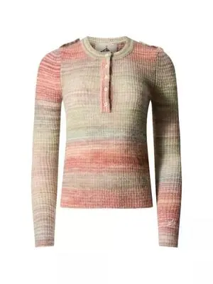 Perfect Moment Wool Rainbow Knit Top