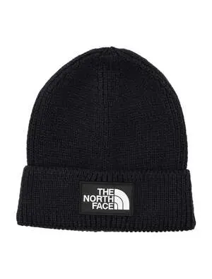 The North Face Logo Patch Knit Beanie - Nero