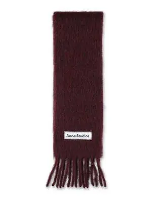 Acne Studios Fringed Mohair-blend Scarf - Viola