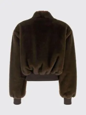 Stella McCartney Faux Fur Jacket With High Neck And Zip Closure