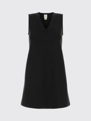 Calvin Klein A-line Crêpe Mini Dress With V-neck And Off-the-shoulder Design