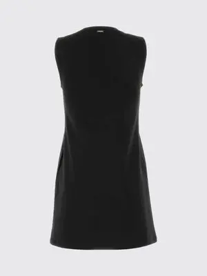 Calvin Klein A-line Crêpe Mini Dress With V-neck And Off-the-shoulder Design