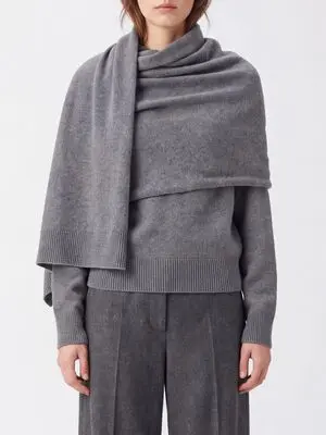 ARMARIUM Shawl Collar Jumper In A Wool And Cashmere Blend - Grey