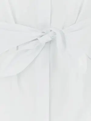 Calvin Klein Sleeveless Cotton Shirt With Tie-waist Belt