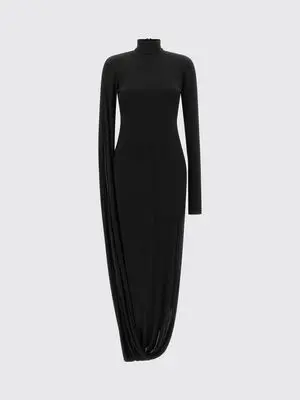 Giuseppe Di Morabito Asymmetric Jersey Midi Dress With High Neck And Slit