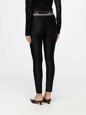 Just Cavalli Technical Jersey Leggings With Logo Elastic Waistband