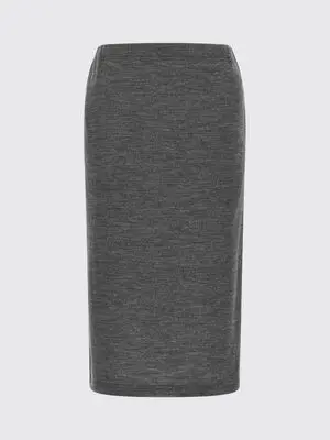 Junya Watanabe High-waisted Wool Knit Midi Pencil Skirt