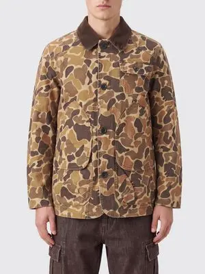 SEBAGO Camouflage Waxed Cotton Light Jacket With Velvet Collar
