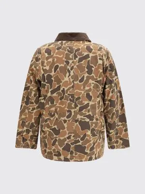 SEBAGO Camouflage Waxed Cotton Light Jacket With Velvet Collar