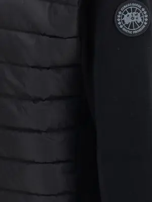 Canada Goose Short Recycled Nylon Down Jacket With High Neck And Applied Logo