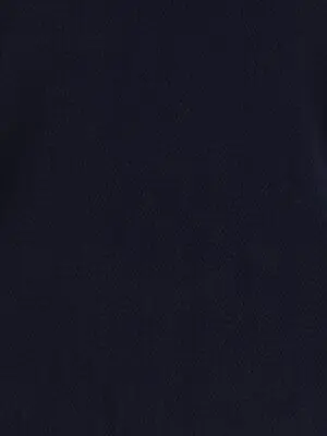 BROOKSFIELD Long-sleeved V-neck Wool Polo Shirt With Ribbed Trims