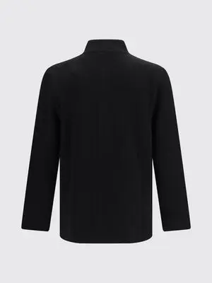 LARDINI High-neck Wool Cardigan With Button Closure And Pockets