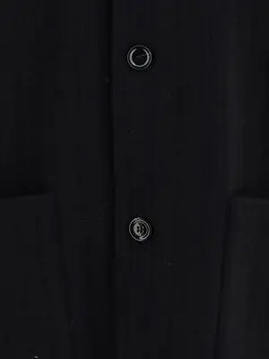 LARDINI High-neck Wool Cardigan With Button Closure And Pockets