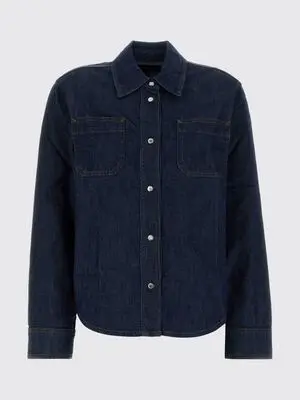 7 For All Mankind Cotton And Modal Denim Shirt With Patch Pockets