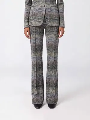 Missoni High-waisted Multicolour Zig Zag Flared Trousers