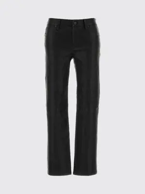 FRAME The Cigarette Mid-rise Slim Fit Trousers In Lambskin Leather