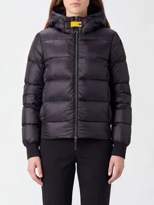 PARAJUMPERS Short Quilted Hooded Nylon Down Jacket - Black