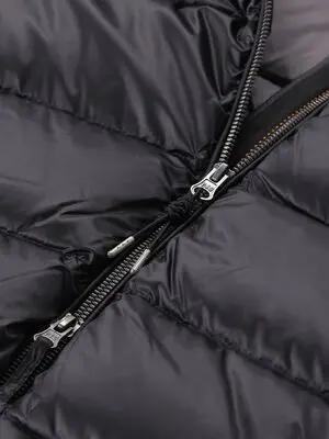 PARAJUMPERS Short Quilted Hooded Nylon Down Jacket - Black
