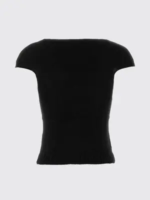 Gimaguas Short-sleeved Wool-blend Jumper With Dropped Shoulders