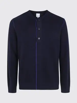 Paul Smith Crew Neck Merino Wool Jumper With Contrast Trims