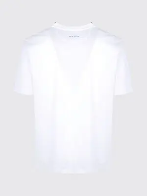 Paul Smith Graphic Print Organic Cotton T-shirt With Logo