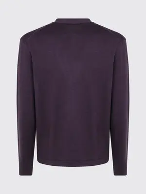 VIVIENNE WESTWOOD V-neck Wool Cardigan With Jacquard Orb Logo - Red