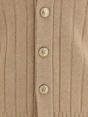 Brunello Cucinelli Pure Cashmere Shawl Collar Cardigan With Buttons