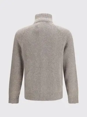 Brunello Cucinelli High-neck Wool Cardigan With Button Closure
