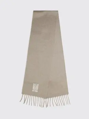 Jacquemus Colour-block Wool-blend Scarf With Fringes And Applied Logo