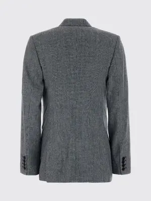 Givenchy Prince Of Wales Check Double-breasted Blazer In Wool Flannel