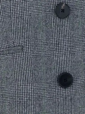 Givenchy Prince Of Wales Check Double-breasted Blazer In Wool Flannel