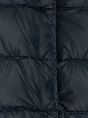 Herno Long Quilted Nylon Down Jacket With High Neck And Concealed Closure