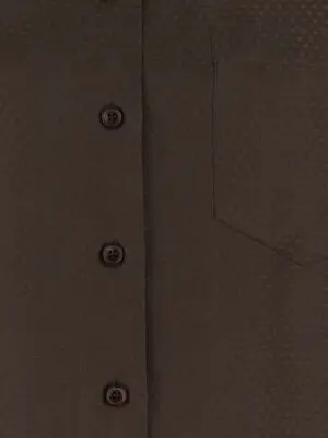 Stella McCartney Long-sleeve Pure Silk Shirt With Patch Pocket