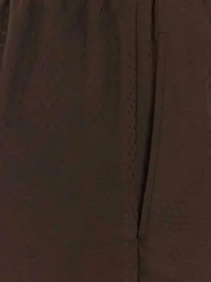 Stella McCartney High-waisted Wide-leg Trousers In Pure Silk - Coffee