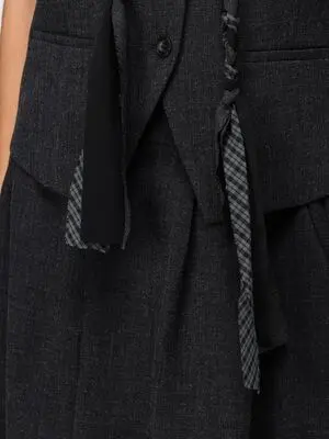 ELEH Single-breasted Vest With V-neck And Button Closure