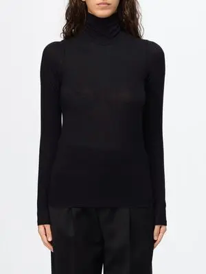 TELA Cashmere And Virgin Wool-blend Turtleneck Jumper With A Slim Fit - Black