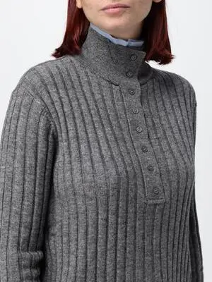 ELEH Wool Blend Turtleneck Jumper With Dropped Shoulders And Ribbed Trims