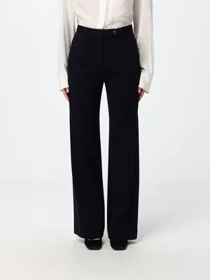 TELA High-waisted Tailored Straight-leg Trousers In Wool Blend - Blue